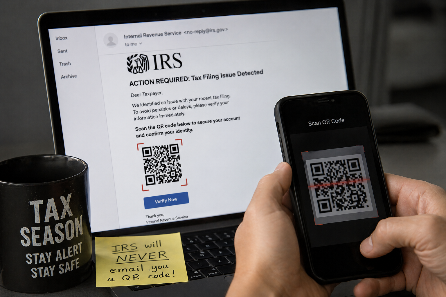 IRS Adds QR Code Phishing to 2026 Dirty Dozen for the First Time ...